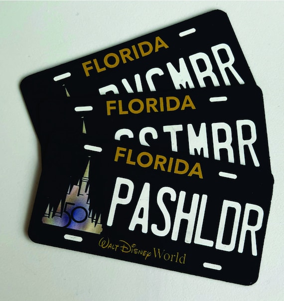 Walt Disney World 50th Anniversary License Plate Magnet | Etsy
