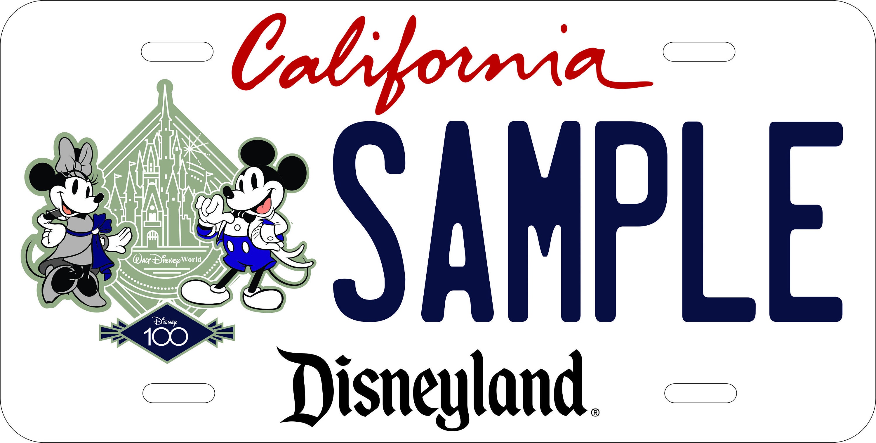 California's Disneyland 100th Anniversary License Plate - Etsy