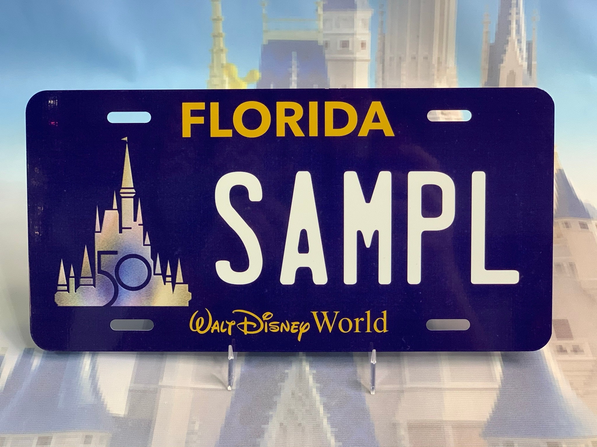 Walt Disney World 50th Anniversary License Plate - Etsy