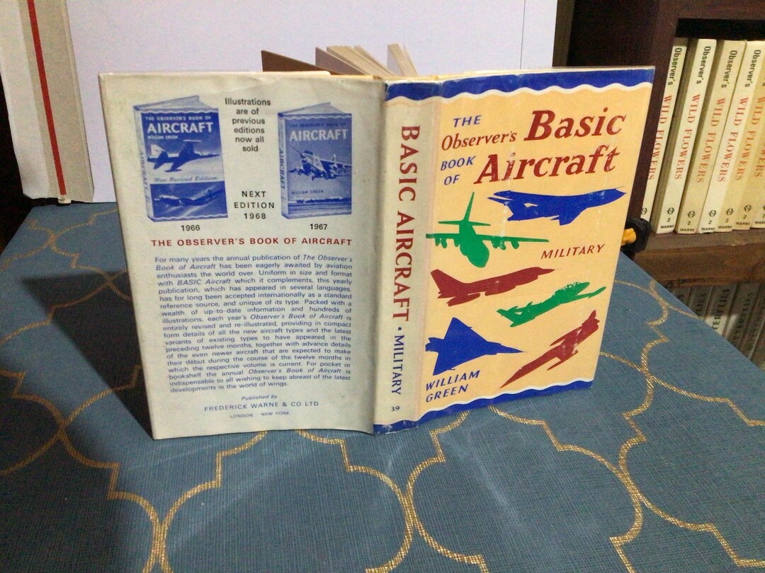 Observers Book of Basic Aircraft Military 1st Edition 1967 - Etsy