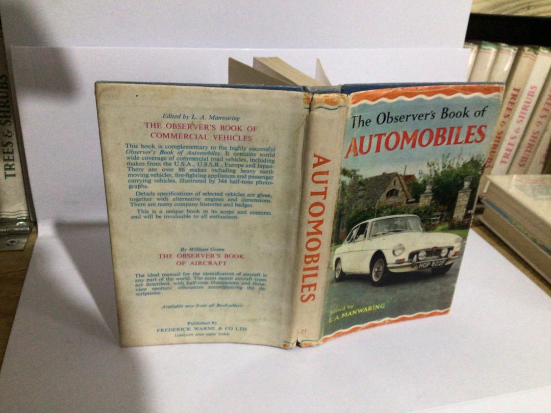 Observers Book of Automobiles 1968 - Etsy