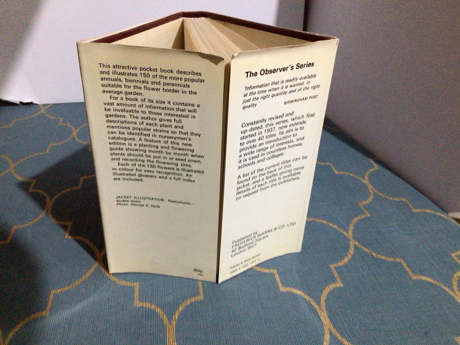 Observers Book of Garden Flowers 1974 - Etsy