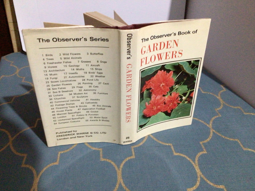 Observers Book of Garden Flowers 1974 - Etsy