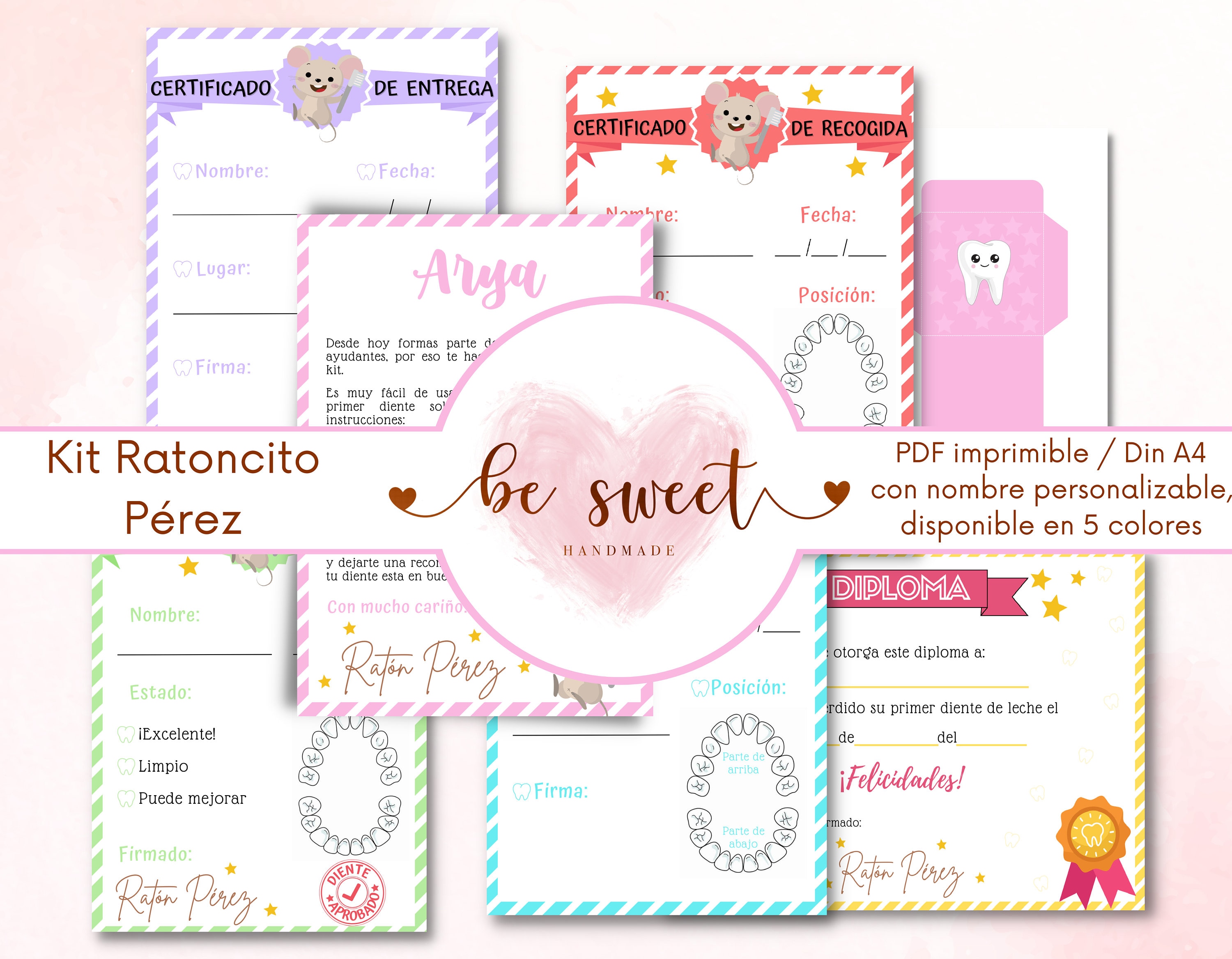 Kit for the Little Mouse Perez Printable and Customizable - Etsy