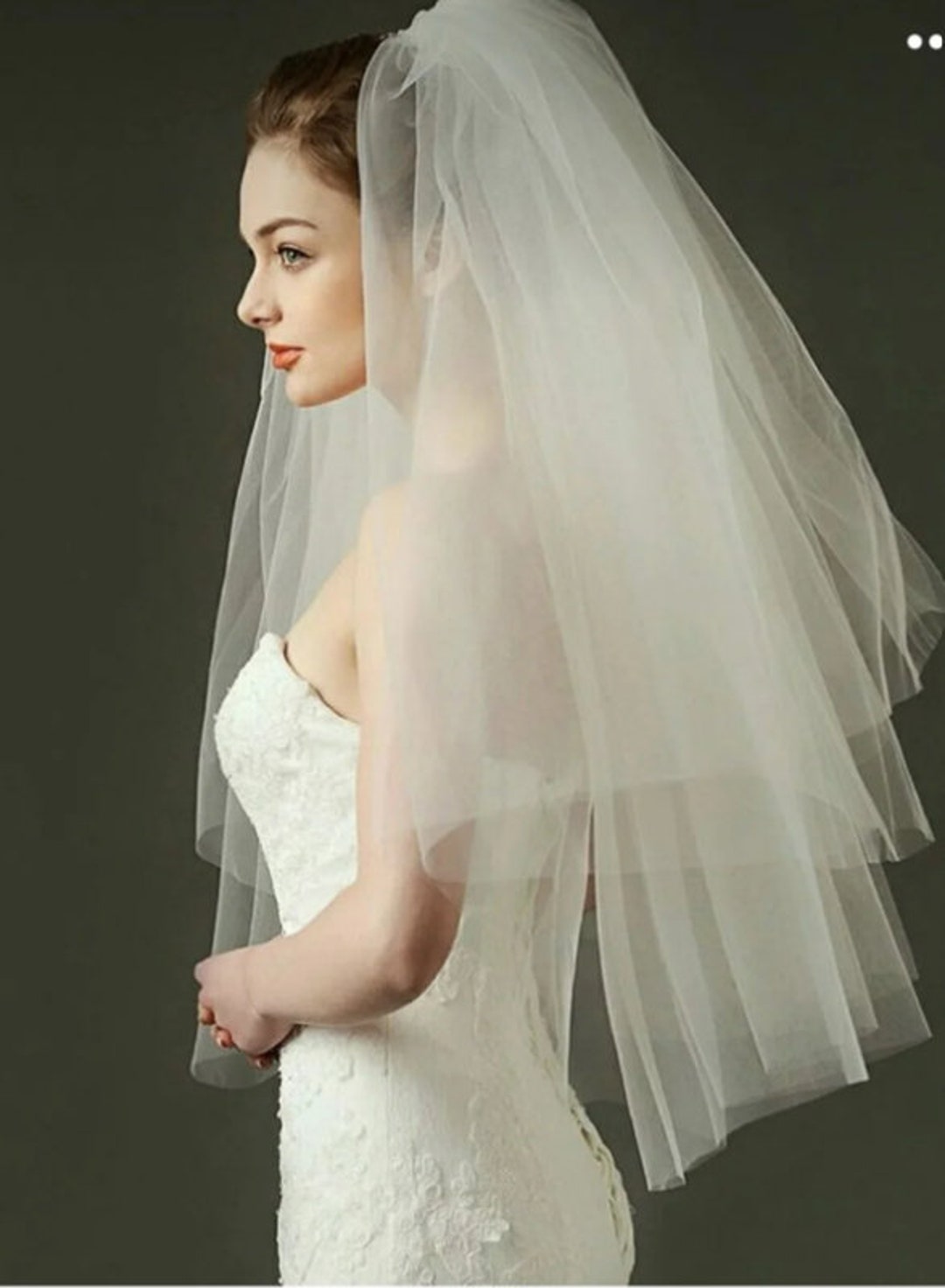 Velo blanco velo de novia catedral velo de 100 cm velo - Etsy México