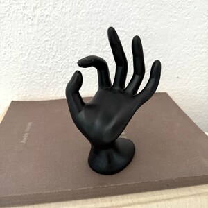 Retro Black Hand Sculpture Vanity Jewelry Display Decor - Etsy