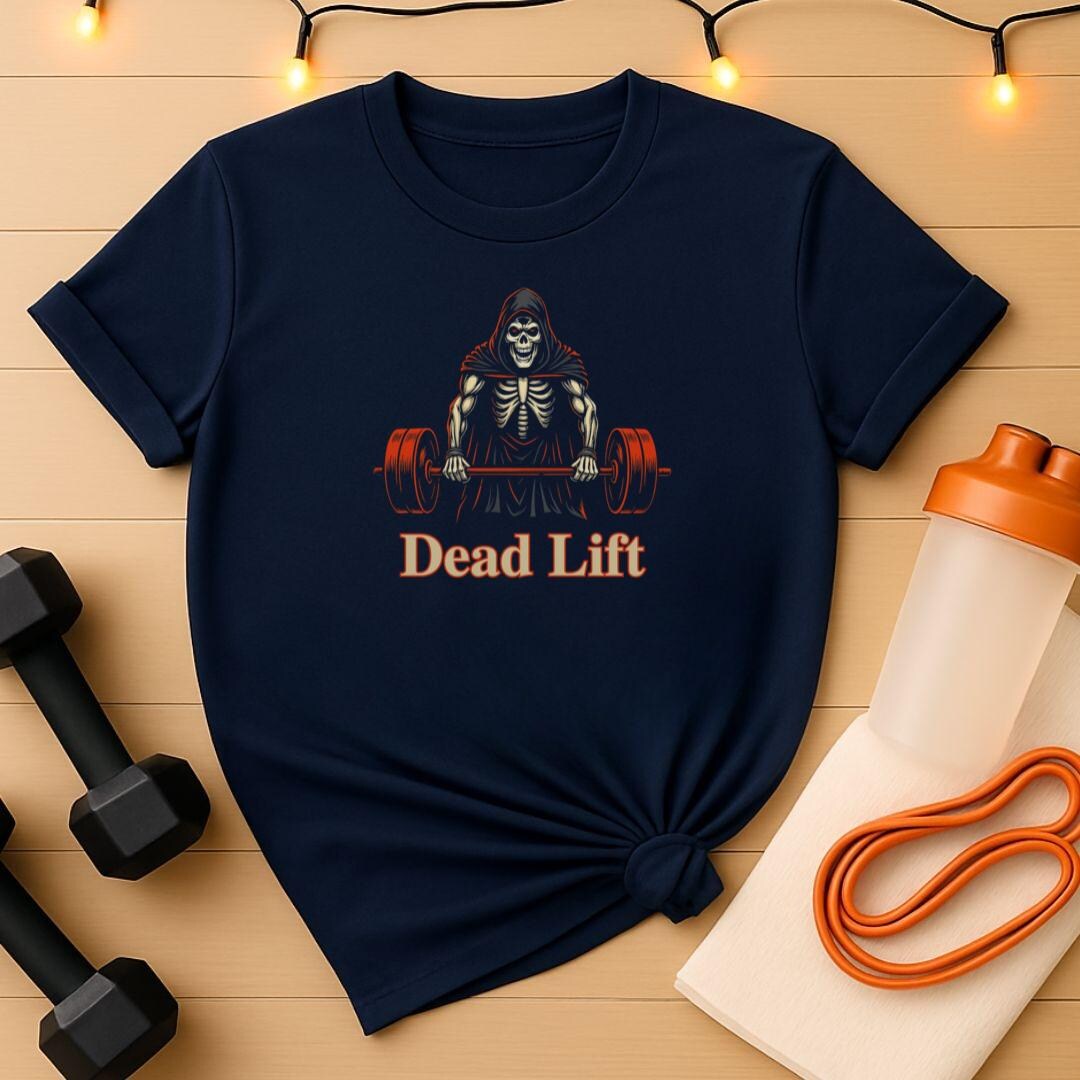 Dead Lift - Red Edition | Grim Reaper Gym Tee for Hardcore Powerlifters ...