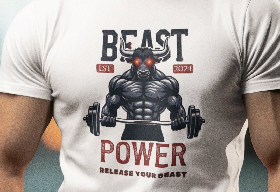 Beast Power Release Your Beast Gym T-shirt | Gym Clothes for Men ...