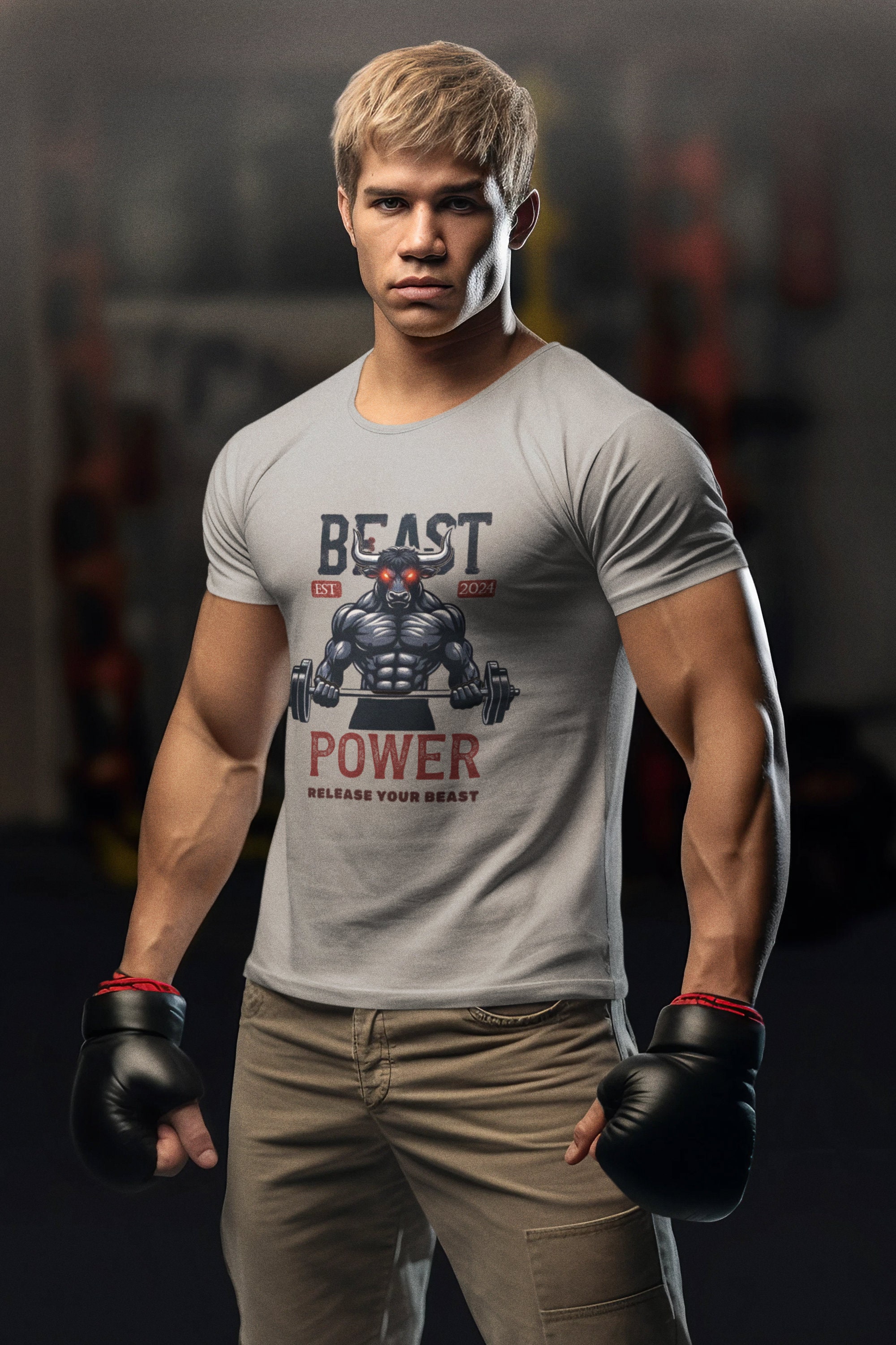Beast Power Release Your Beast Gym T-shirt Gym Clothes for Men Gymwear ...
