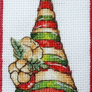 Christmas Gnome Cross Stitch Bookmarks, New Completed (3 Patterns) - Etsy