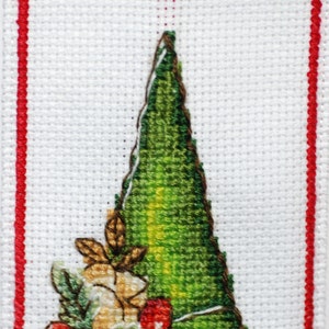 Christmas Gnome Cross Stitch Bookmarks, New Completed (3 Patterns) - Etsy