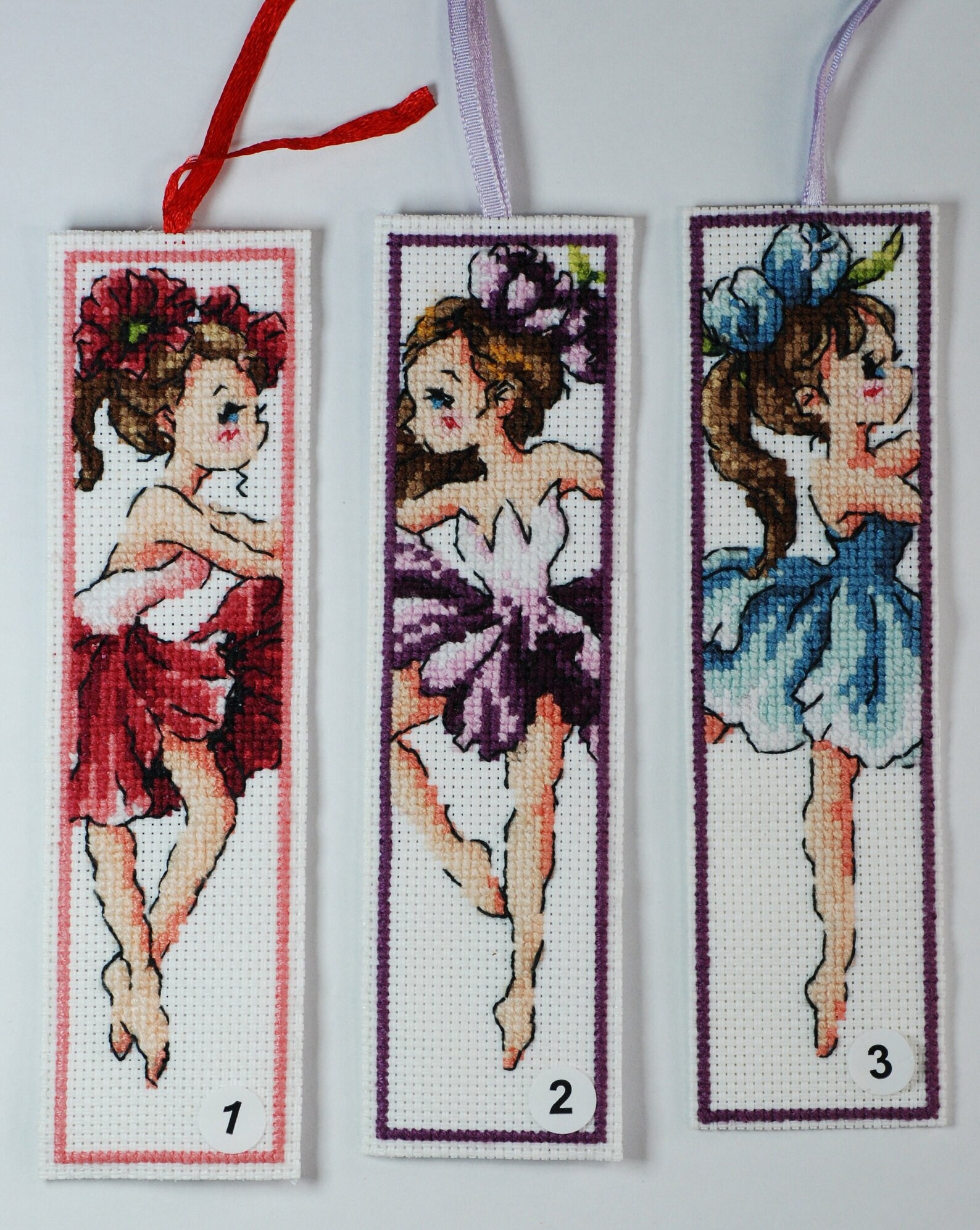 Dancing Girls Bookmarks, New Completed Cross Stitch - Etsy