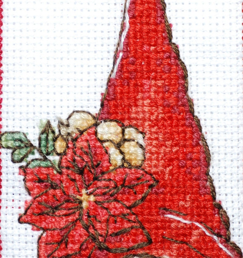 Christmas Gnome Cross Stitch Bookmarks, New Completed (3 Patterns) - Etsy
