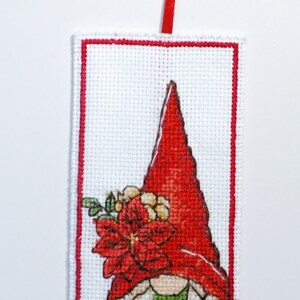 Christmas Gnome Cross Stitch Bookmarks, New Completed (3 Patterns) - Etsy