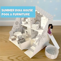 Printable Paper Cat House & Dolls: DIY Kids Activity (digital Download ...