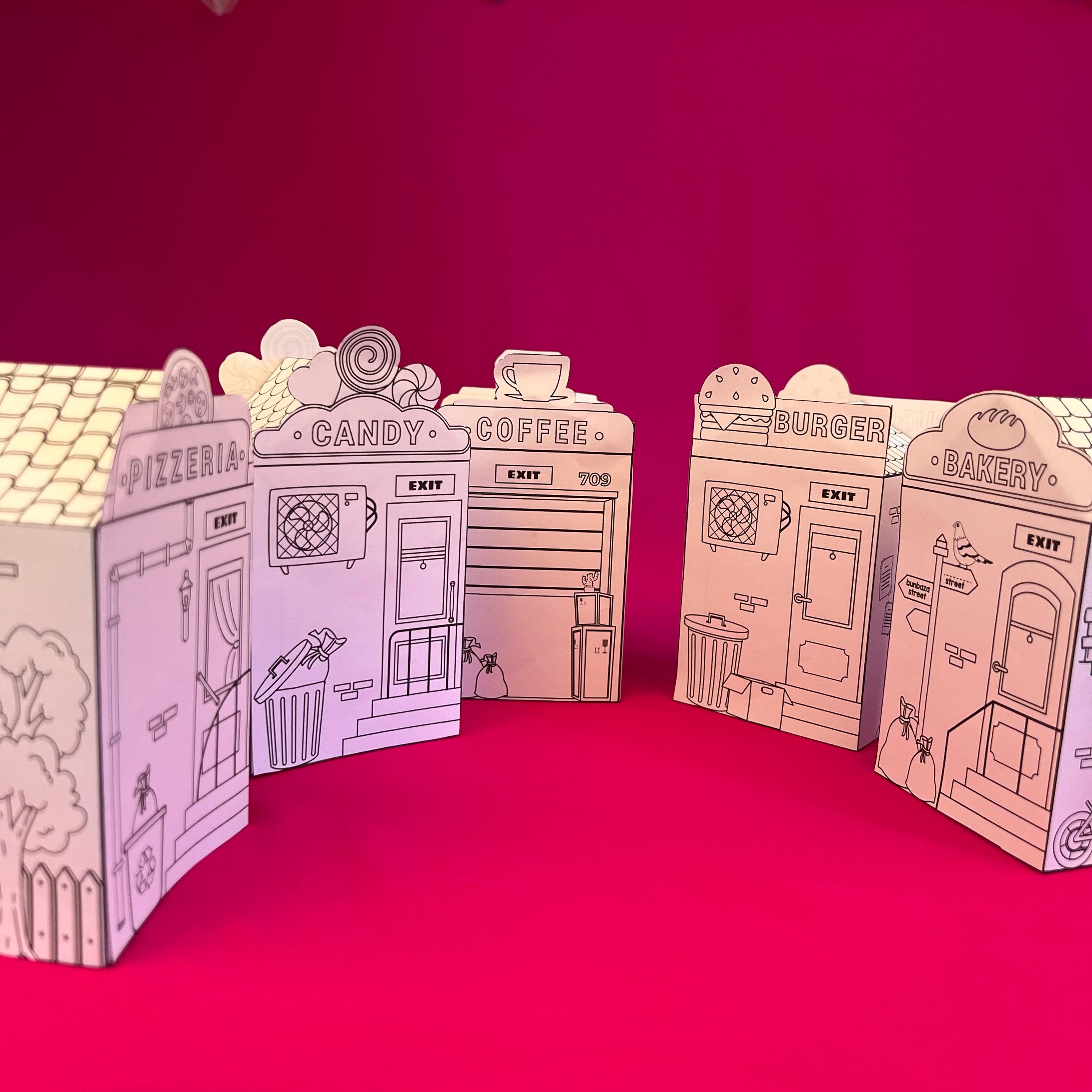 Printable Shopping Stores, Printable Paper Stores Bakery, Coffe, Candy ...