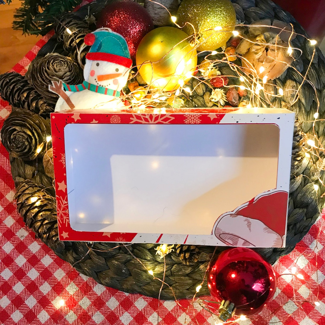 Printable Holiday Christmas Gift Box, Craft Xmas Package File DIGITAL ...