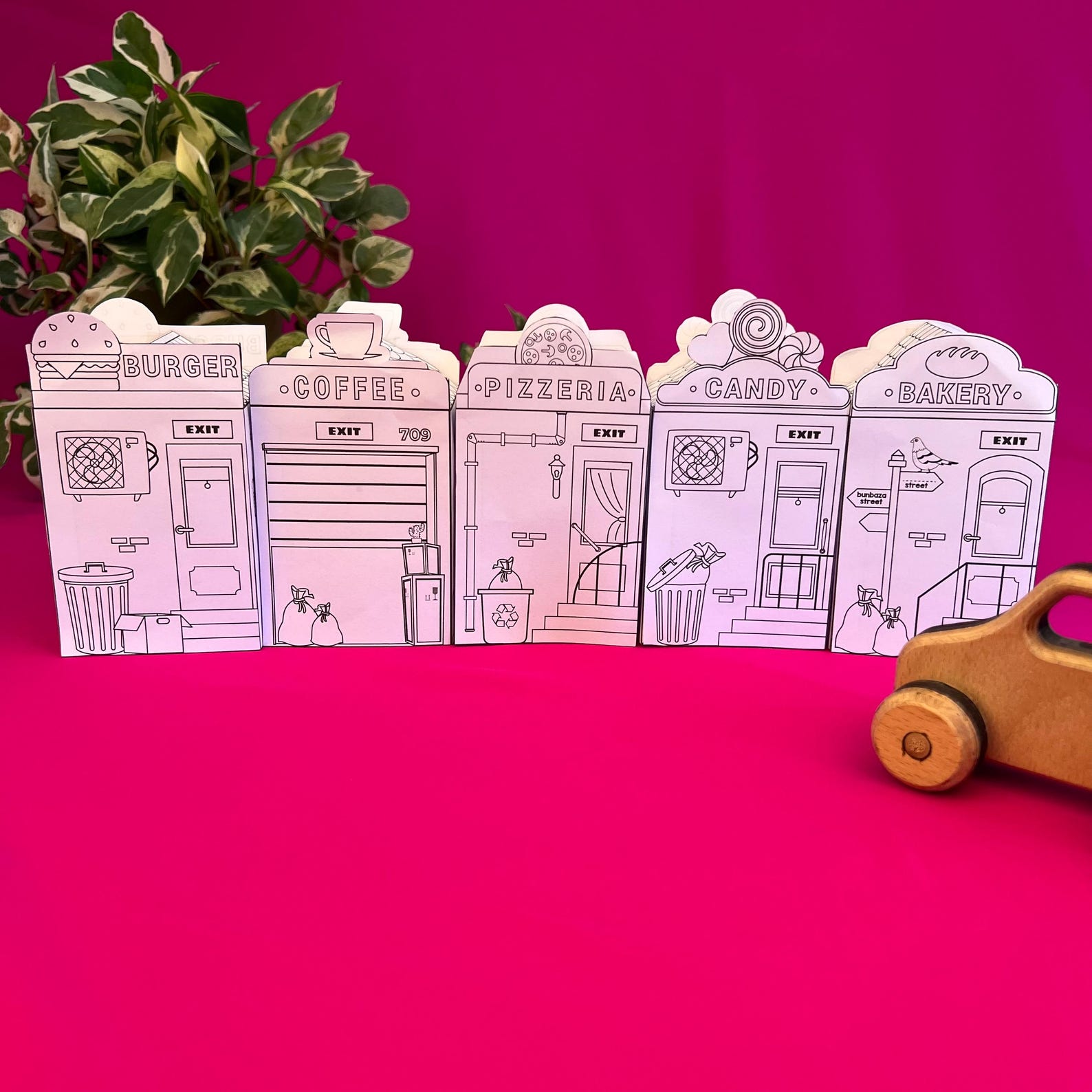 Printable Shopping Stores, Printable Paper Stores Bakery, Coffe, Candy ...