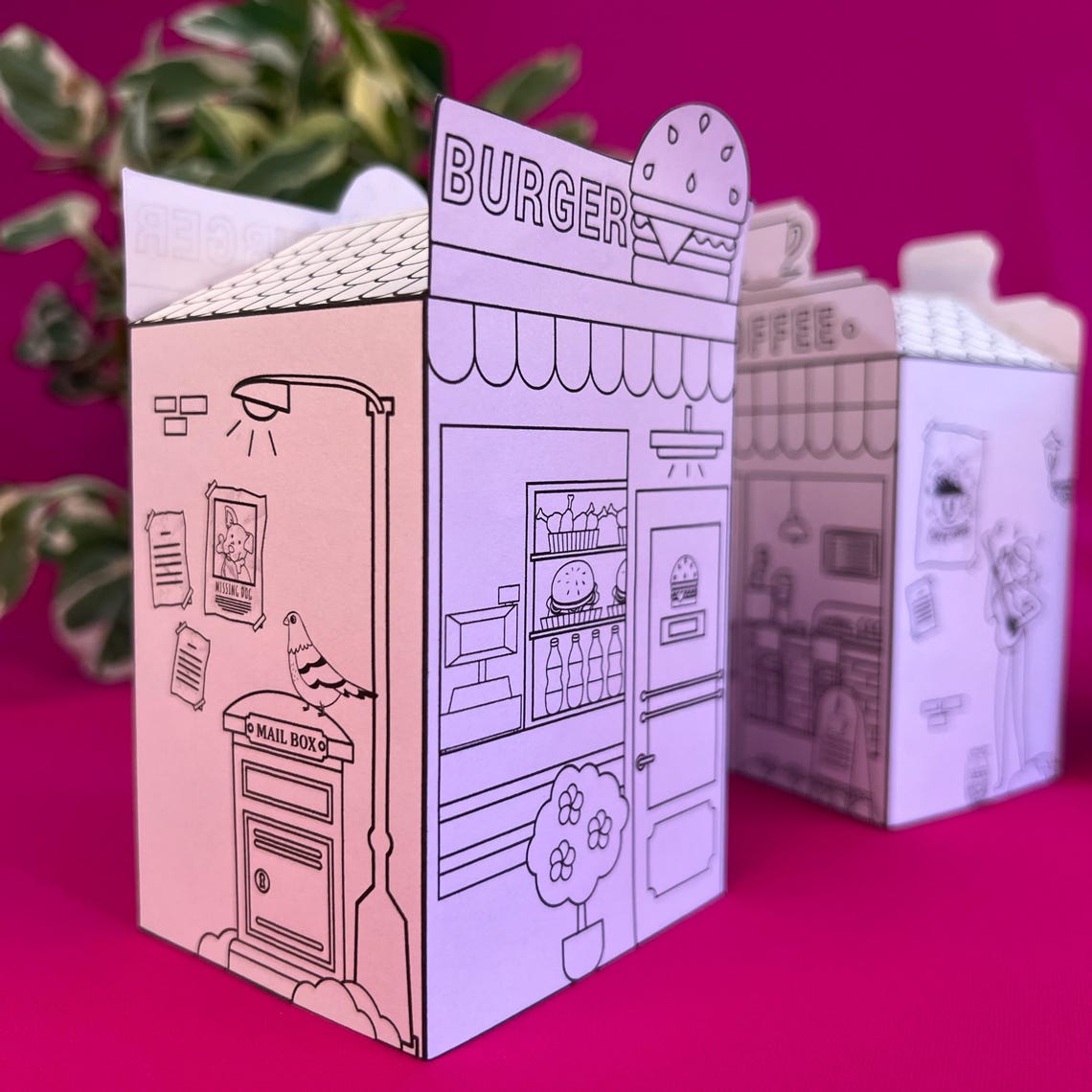 Printable Shopping Stores, Printable Paper Stores Bakery, Coffe, Candy ...