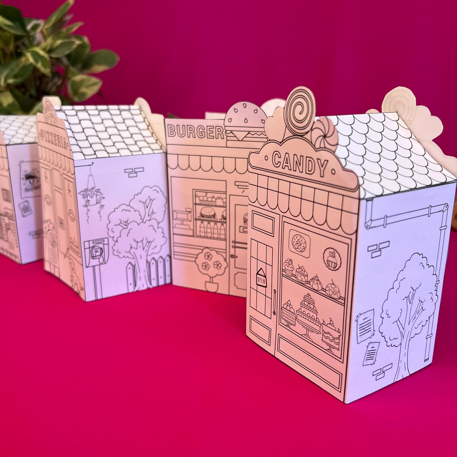 Printable Shopping Stores, Printable Paper Stores Bakery, Coffe, Candy ...