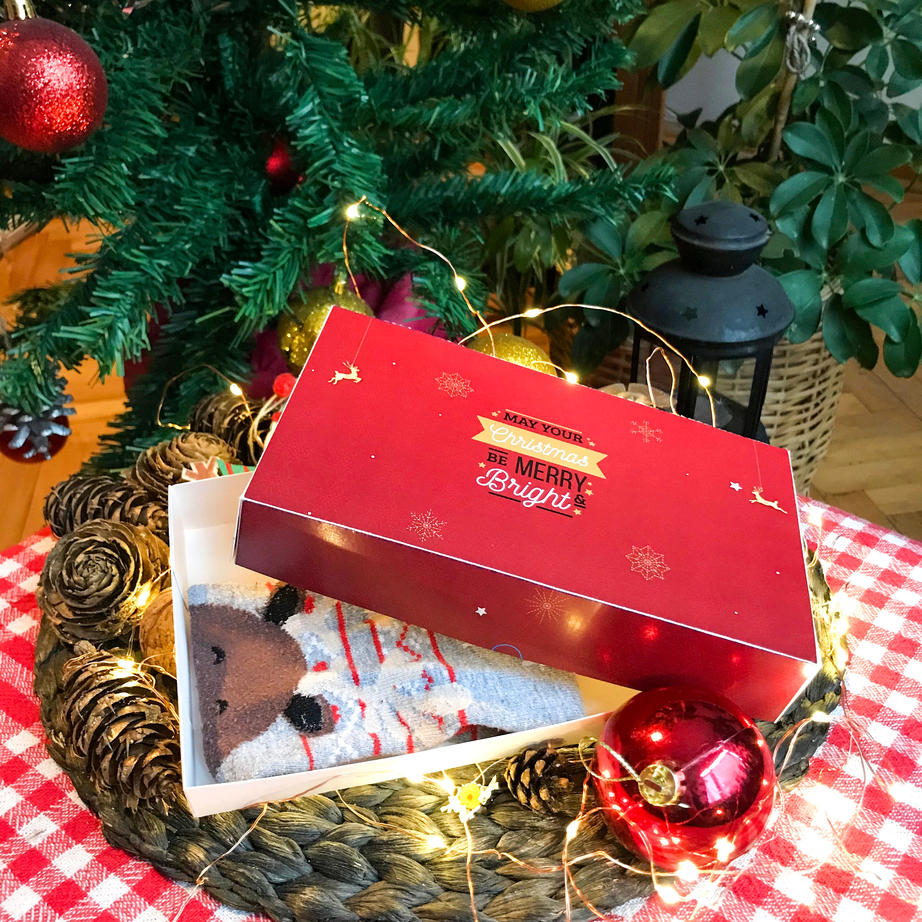 Printable Red Merry Christmas Gift Box, Digital Christmas Package ...