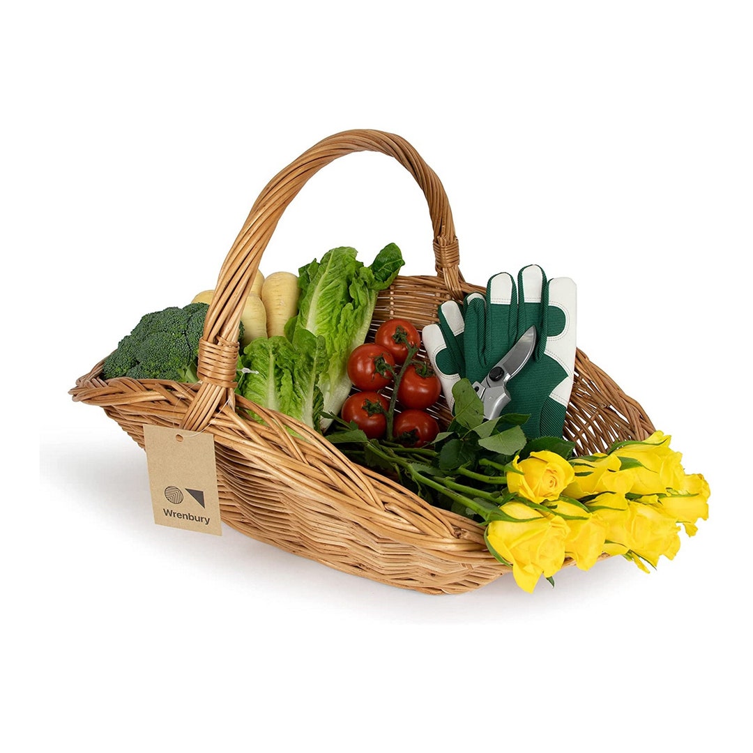 Traditional Heritage Trug 58cm Willow Gardening Basket for Garden Tools ...