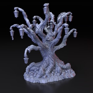 Witch Tree | 3d Printed Miniature for Painting, Tabletop Game, Dnd ...
