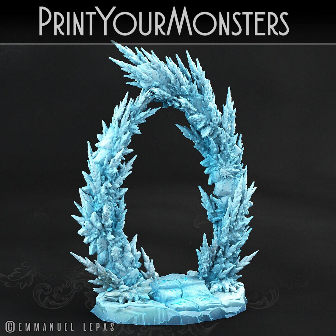 Ice Portal | Miniature for Painting, Tabletop Game, Pathfinder, Dnd ...