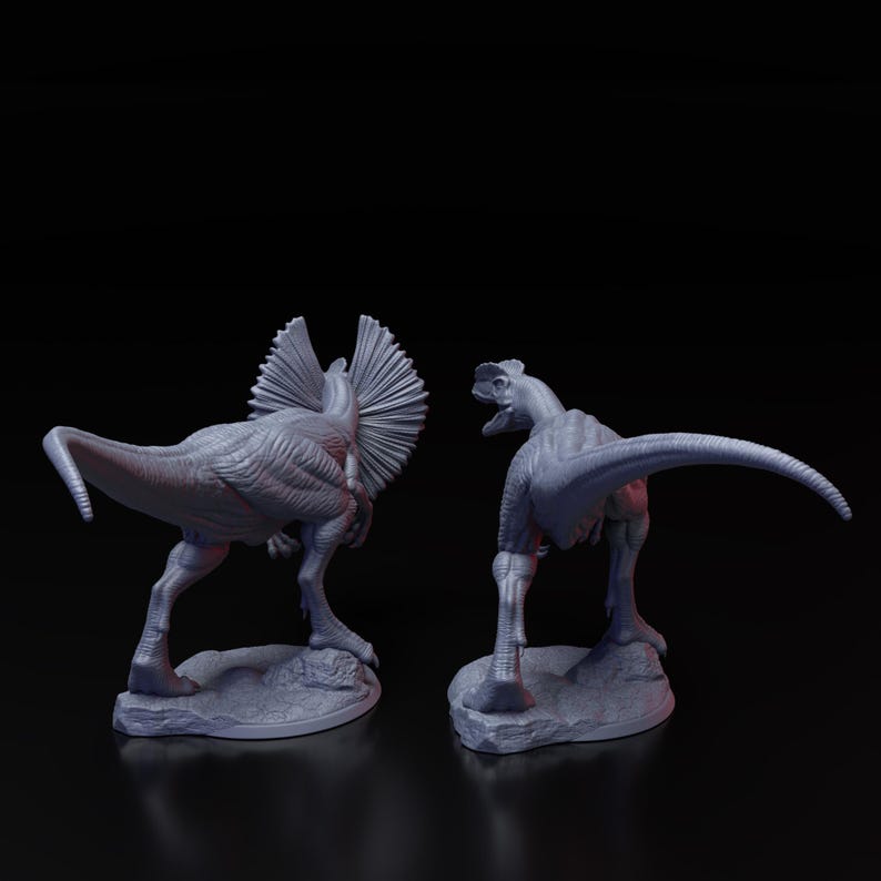 Dilophosaurus | 3d Printed Miniature for Painting, Tabletop Game, Dnd ...