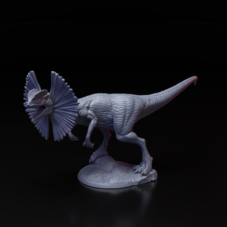 Dilophosaurus | 3d Printed Miniature for Painting, Tabletop Game, Dnd ...