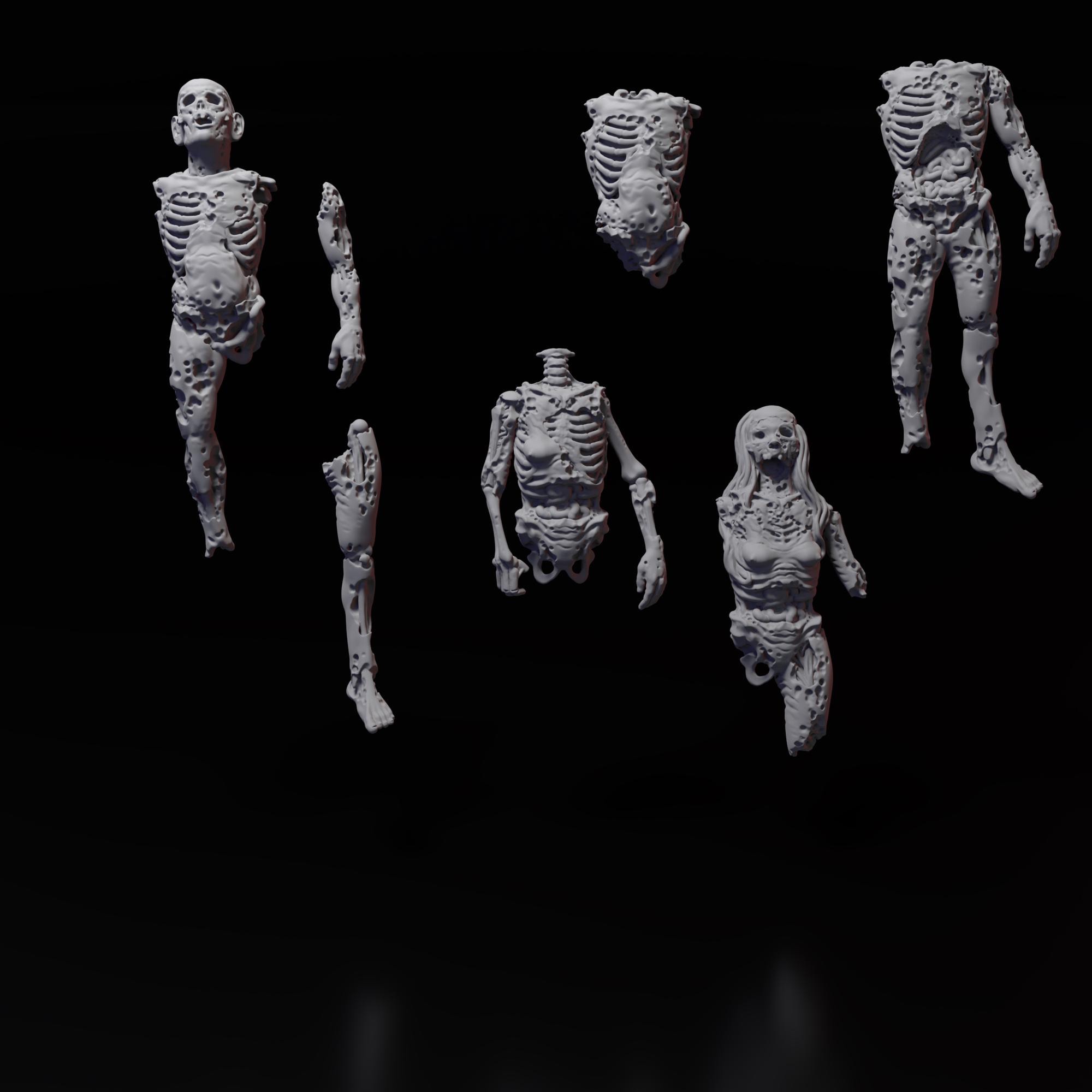 Cadavre | 3d Printed Miniature for Painting, Tabletop Game, Dnd ...