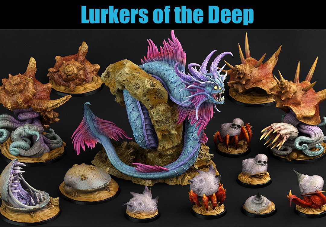 Lurkers of the Deep Miniature Bundle Printyourmonsters - Etsy