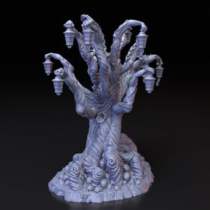 Witch Tree | 3d Printed Miniature for Painting, Tabletop Game, Dnd ...
