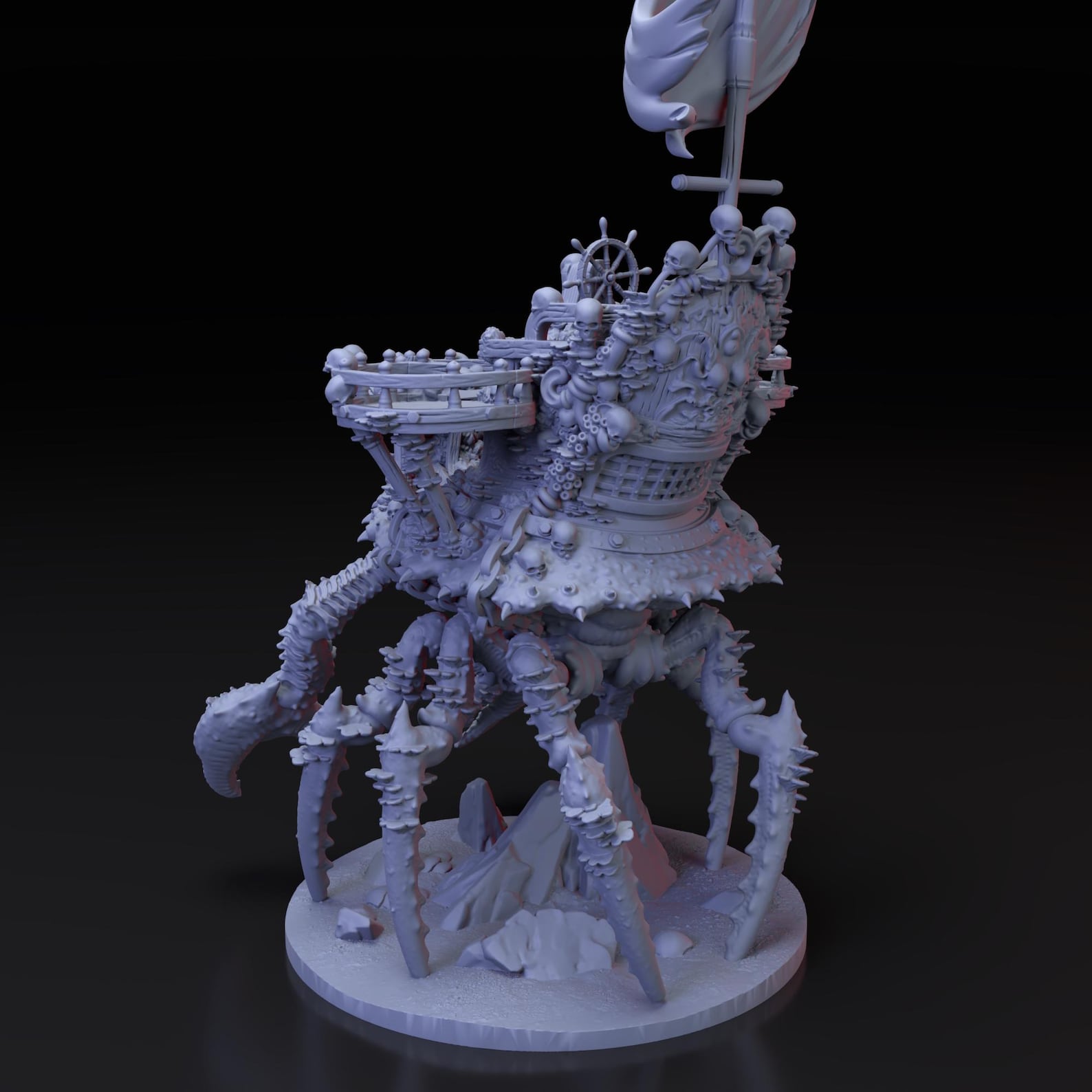 Giant Crab Pirate Ship | Undead Pirates | 3d Printed Miniature for ...