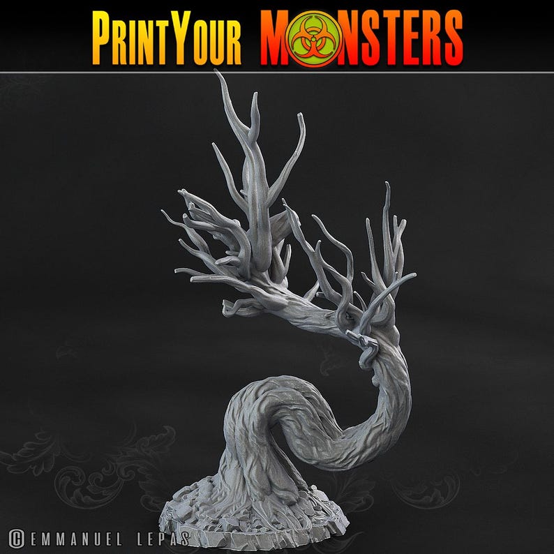 Creepy Dark Tree 2 Versions | 3d Printed Miniature for Painting ...