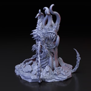 Giant Chaos Beast | 3d Printed Miniature for Painting, Tabletop Game ...