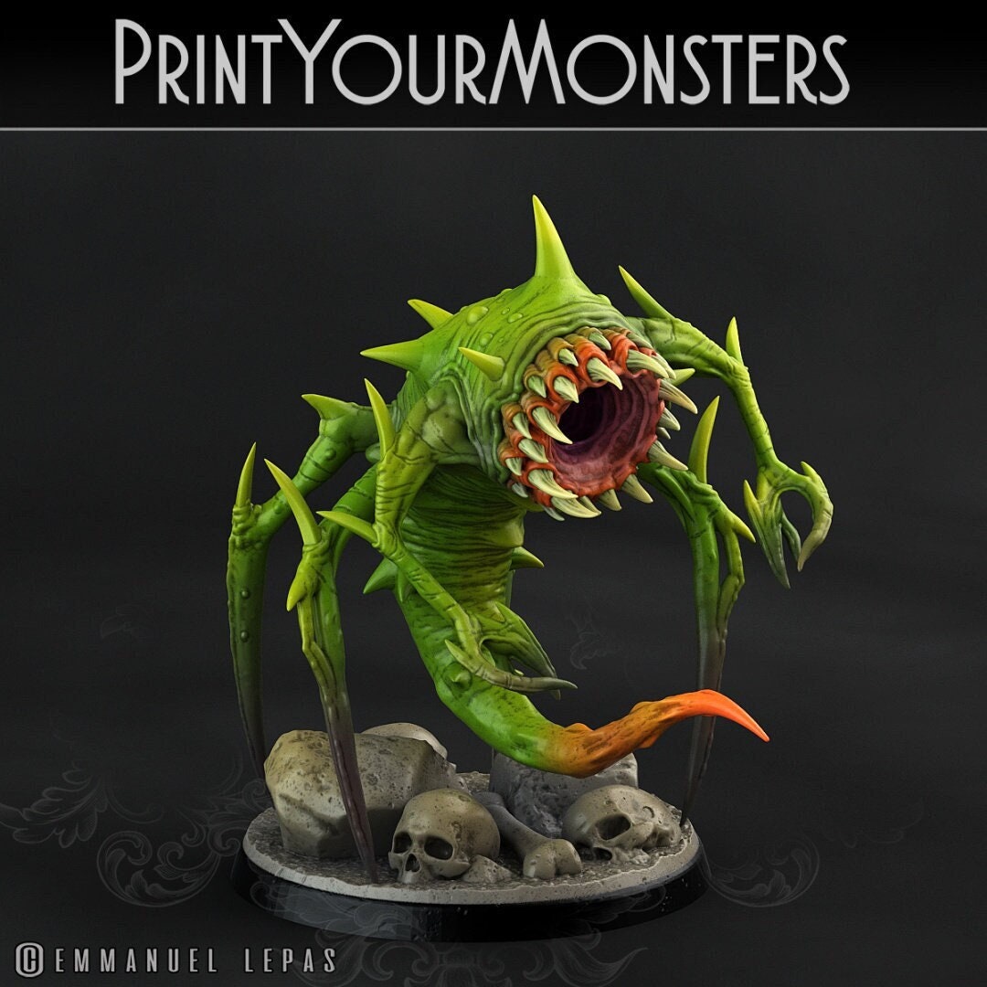 Void Tyrant 3d Printed Miniature for Painting, Tabletop Game, Dnd ...