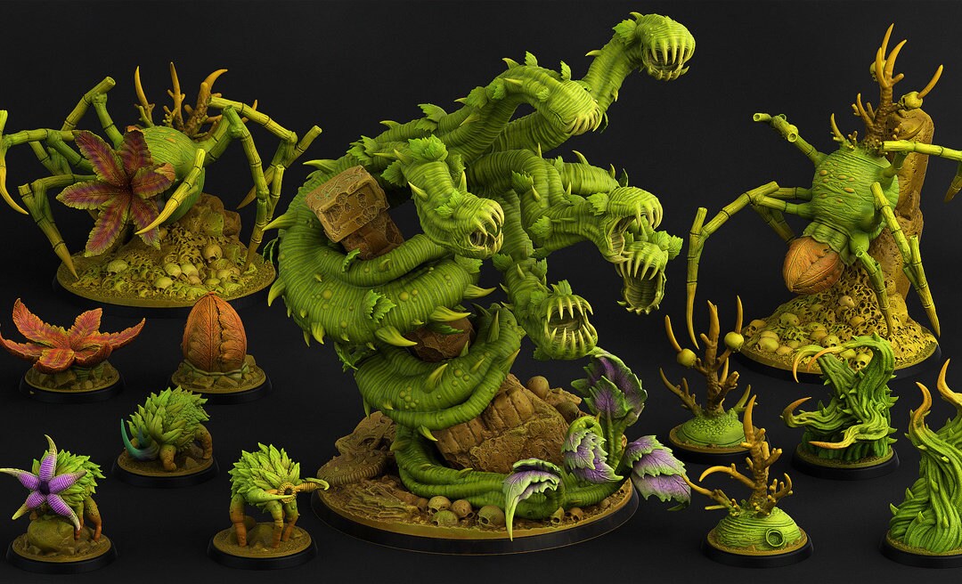 Carniflora Jungle Predators | 3d Printed Miniature for Painting ...