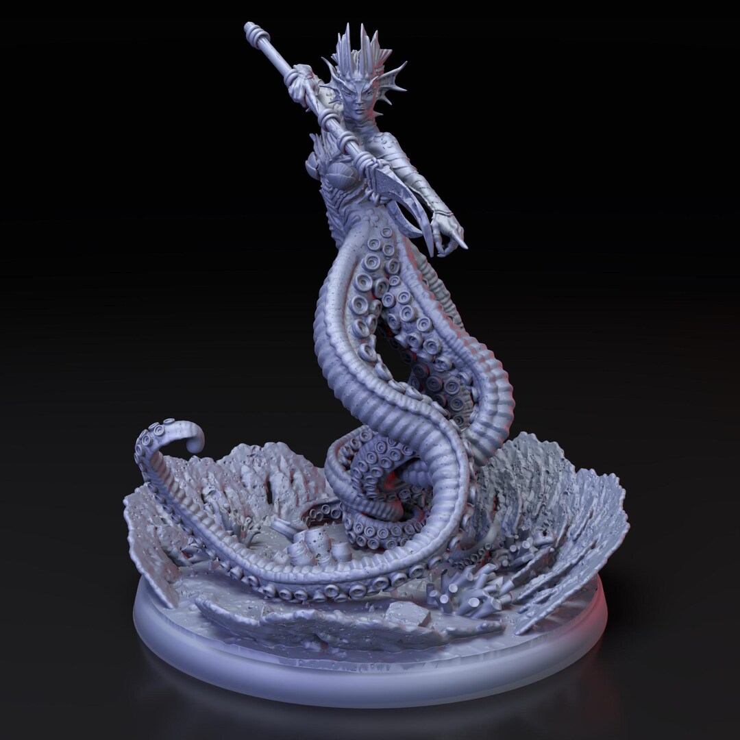 Sanctum Priestress | 3d Printed Miniature for Painting, Tabletop Game ...