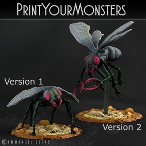 Giant Insects 3d Printed Miniature for Painting, Tabletop Game, Dnd ...