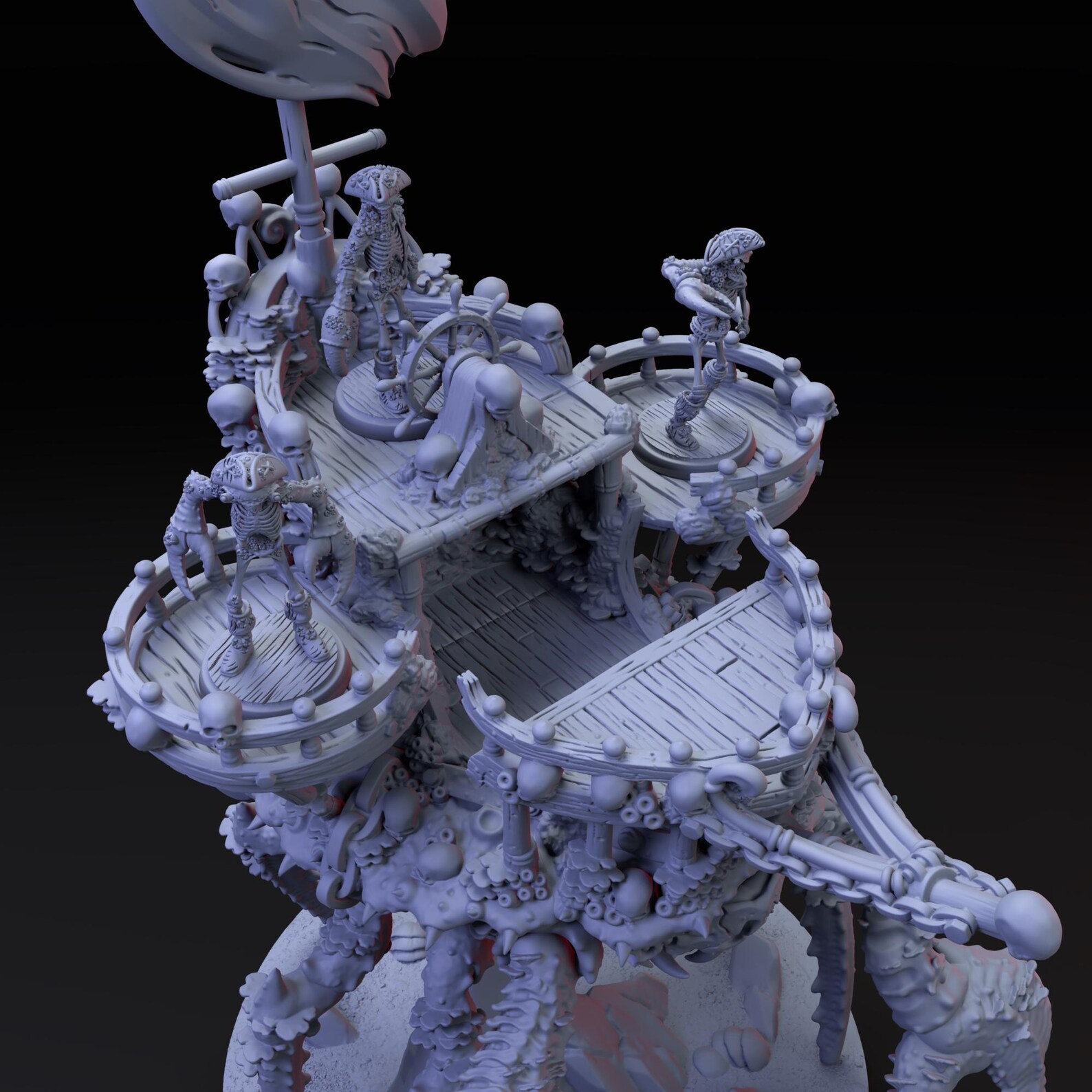 Giant Crab Pirate Ship | Undead Pirates | 3d Printed Miniature for ...