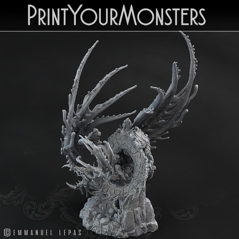 Infernal Magma Dragon 3d Printed Miniature for Painting, Tabletop Game ...
