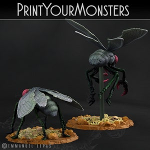 Gliant Flies 2 Versions | 3d Printed Miniature for Painting, Tabletop ...