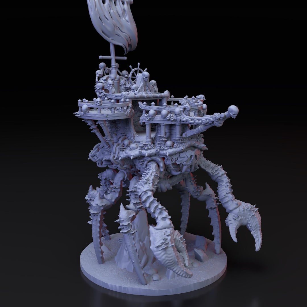 Giant Crab Pirate Ship | Undead Pirates | 3d Printed Miniature for ...