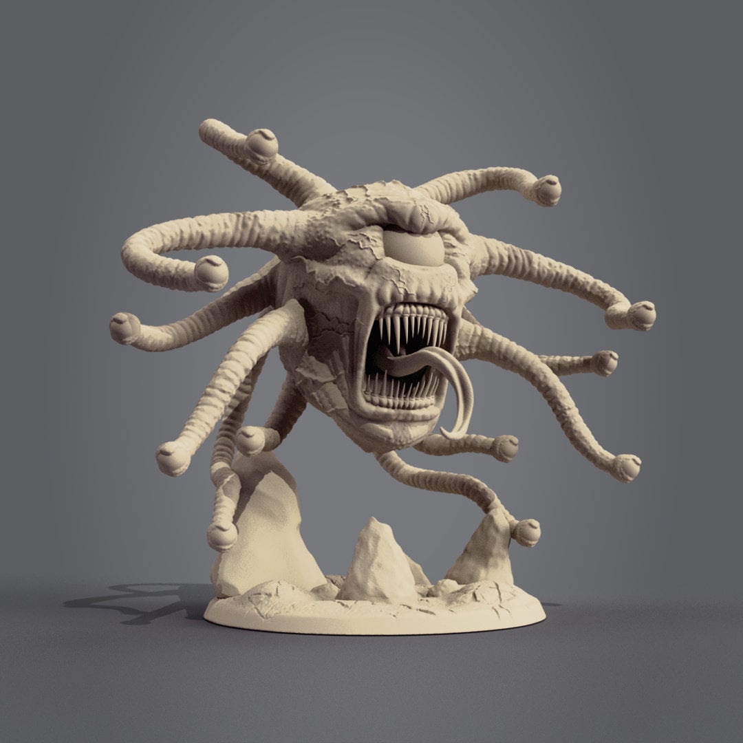 Beholder 3d Printed Miniature for Painting, Tabletop Game, Dnd ...