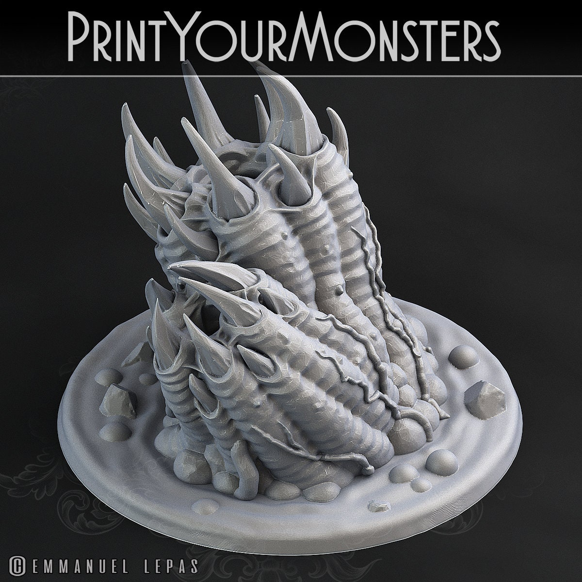 Swamp Worm Miniature for Painting, Tabletop Game, Dnd, Pathfinder - Etsy