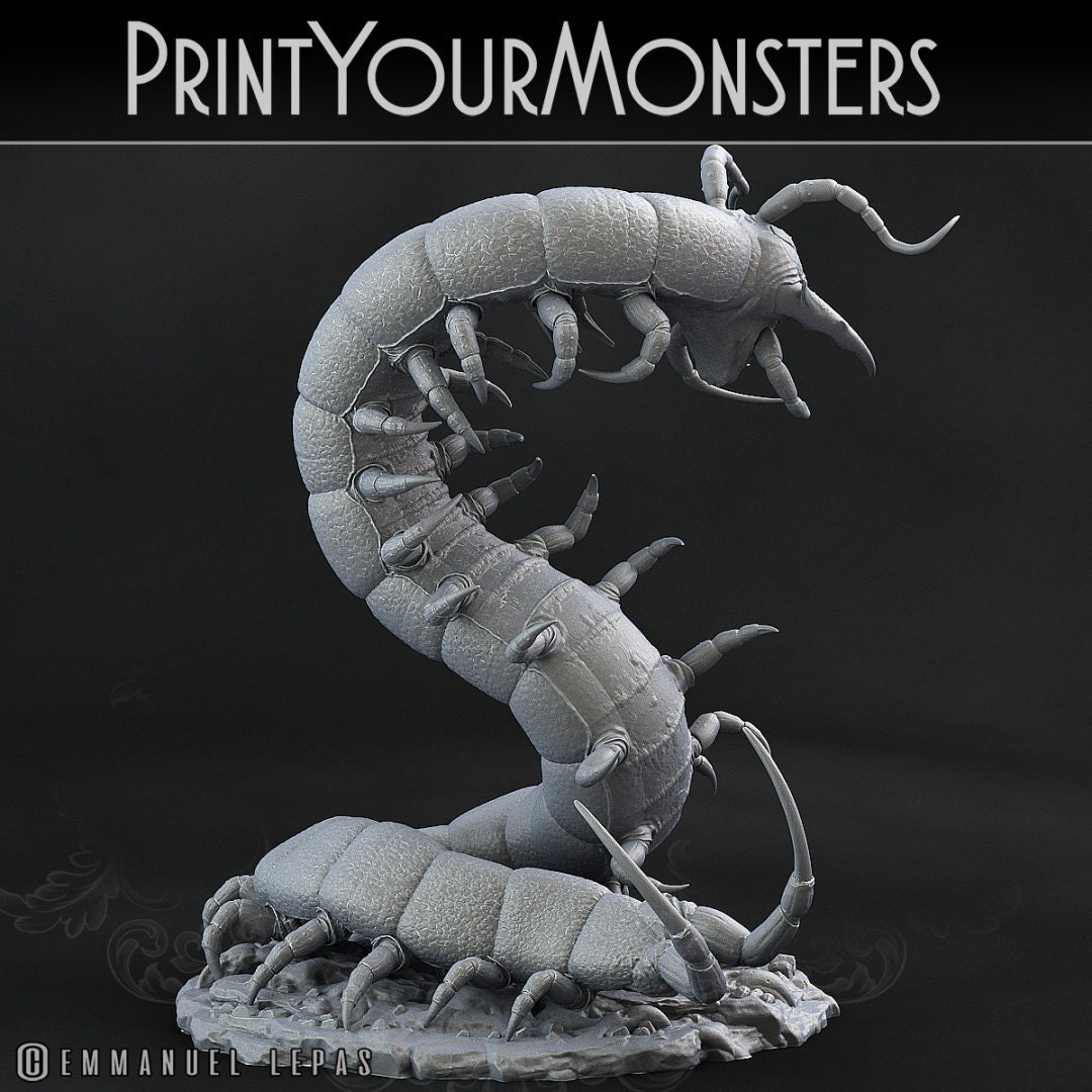 Giant Centipede Miniature Printyourmonsters - Etsy