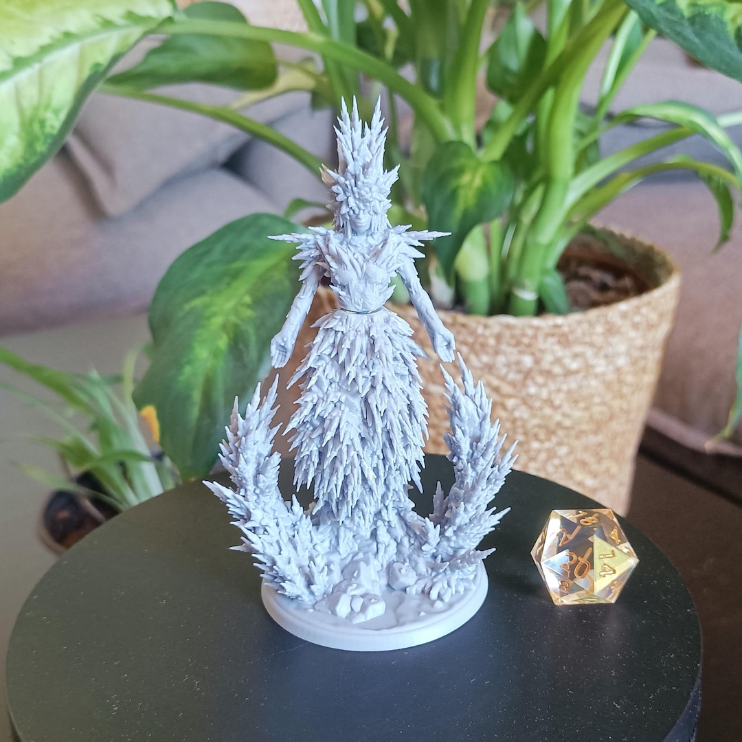 Auril the Frostmaiden | 3d Printed Miniature for Painting, Tabletop ...