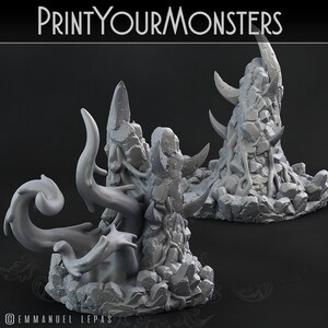 Infernal Magma Ropers | 3d Printed Miniature for Painting, Tabletop ...