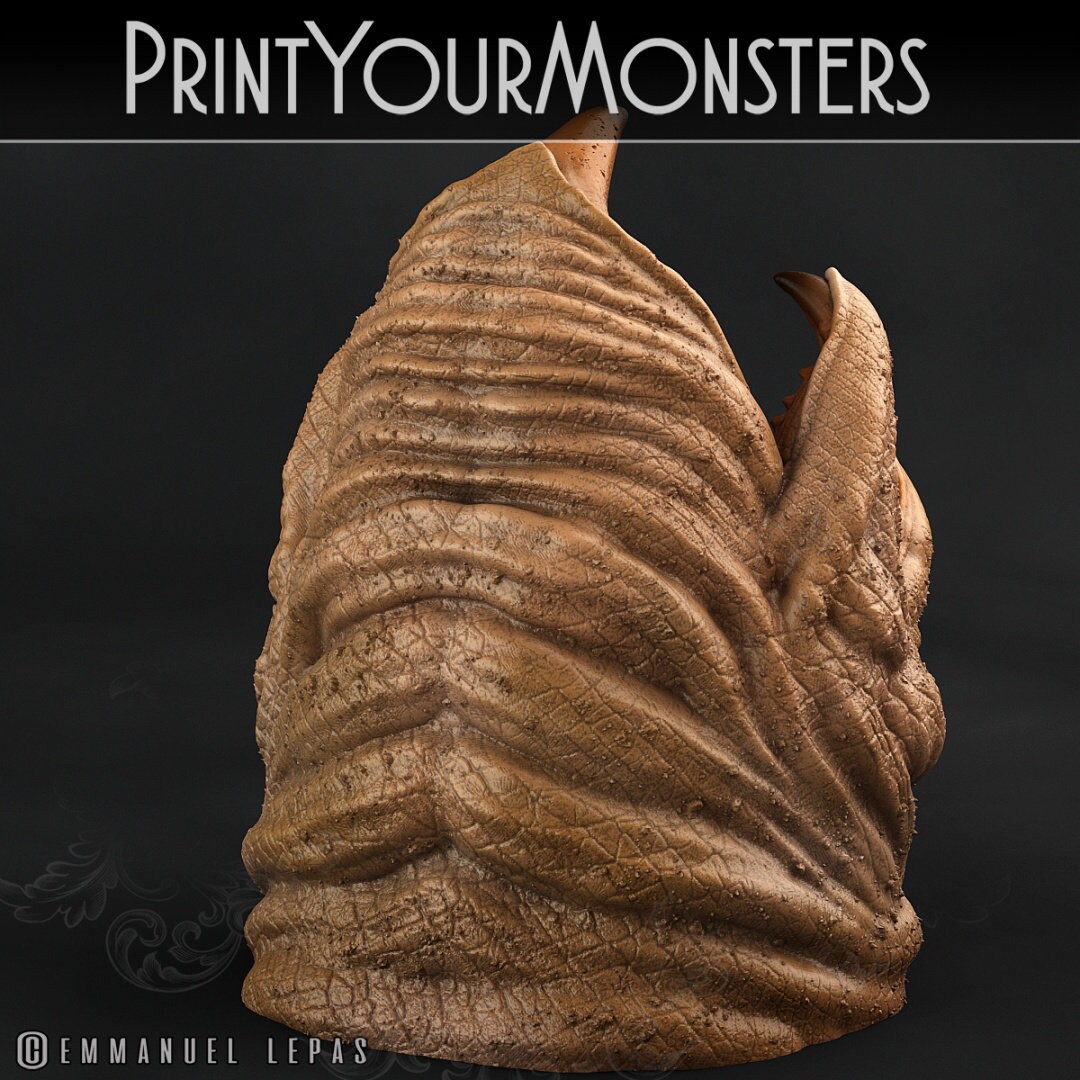 Dune Maw | 3d Printed Miniature for Painting, Tabletop Game, Dnd ...